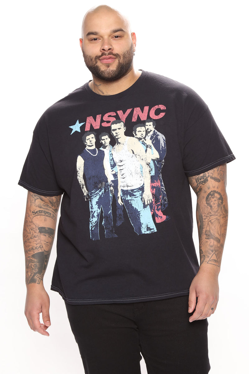 NSYNC Band Short Sleeve Tee - Black | Fashion Nova, Mens Graphic Tees ...