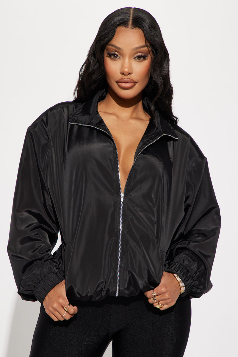 Cassidy Windbreaker Legging Set - Black | Fashion Nova, Matching Sets ...