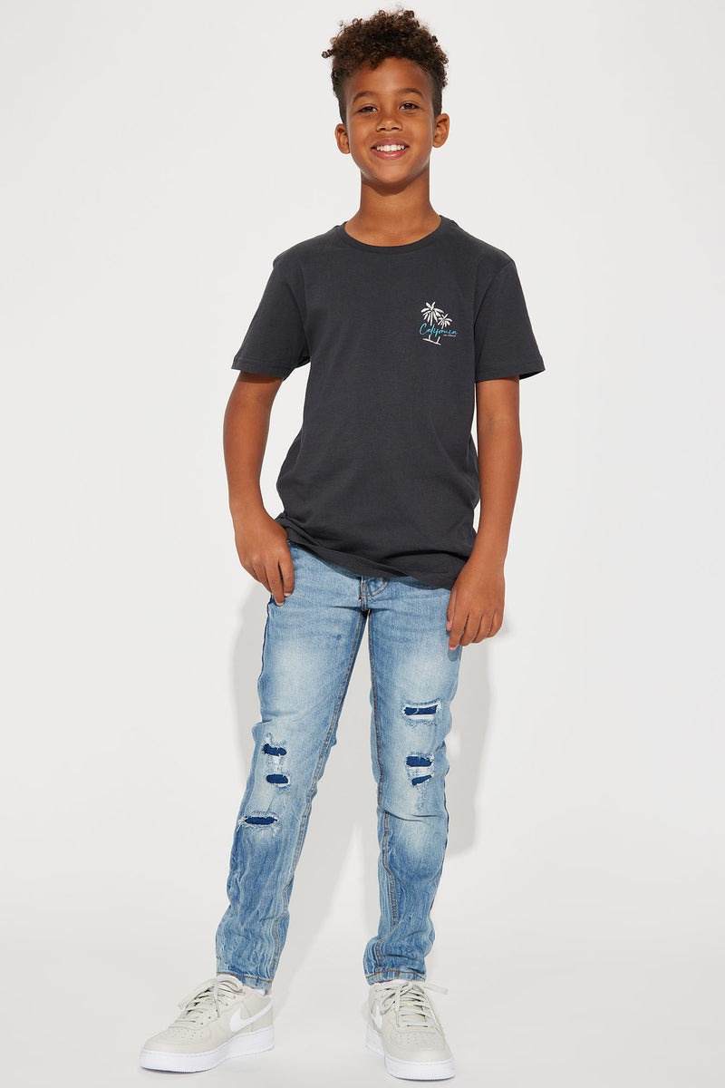 Mini Darion Distressed Stretch Skinny Jeans - Light Blue Wash | Fashion ...