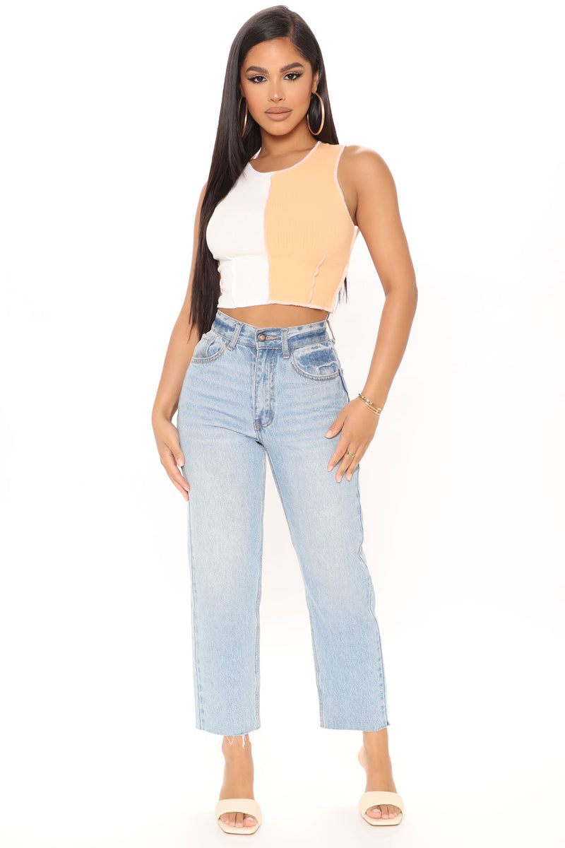 Soulmate Crush Colorblock Top - Orange/combo | Fashion Nova, Knit Tops ...