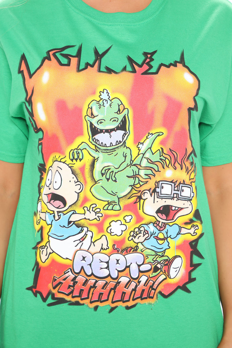 Run Rugrats Short Sleeve Top - Green | Fashion Nova, Screens Tops and ...