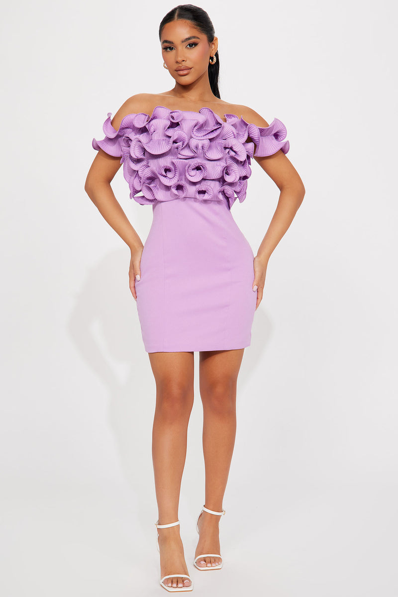 Ruffled Up Mini Dress - Lavender | Fashion Nova, Dresses | Fashion Nova