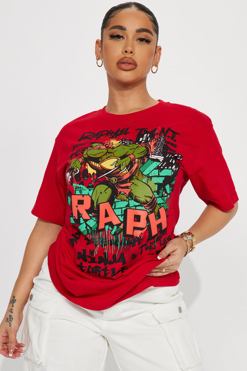 Raph The Ninja Turtle Graphic Tshirt - Red | Fashion Nova, Screens Tops ...