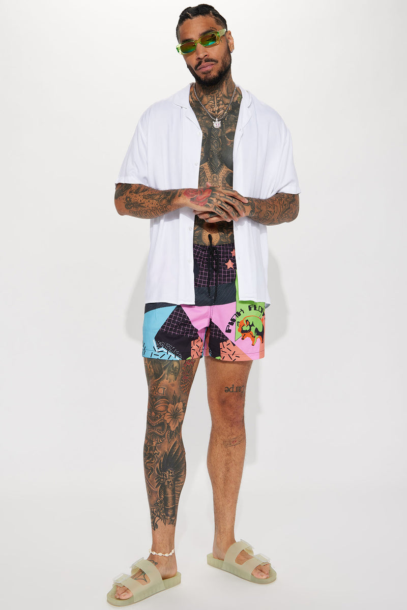 Pink Floyd Trunks - Multi Color | Fashion Nova, Mens Swim | Fashion Nova