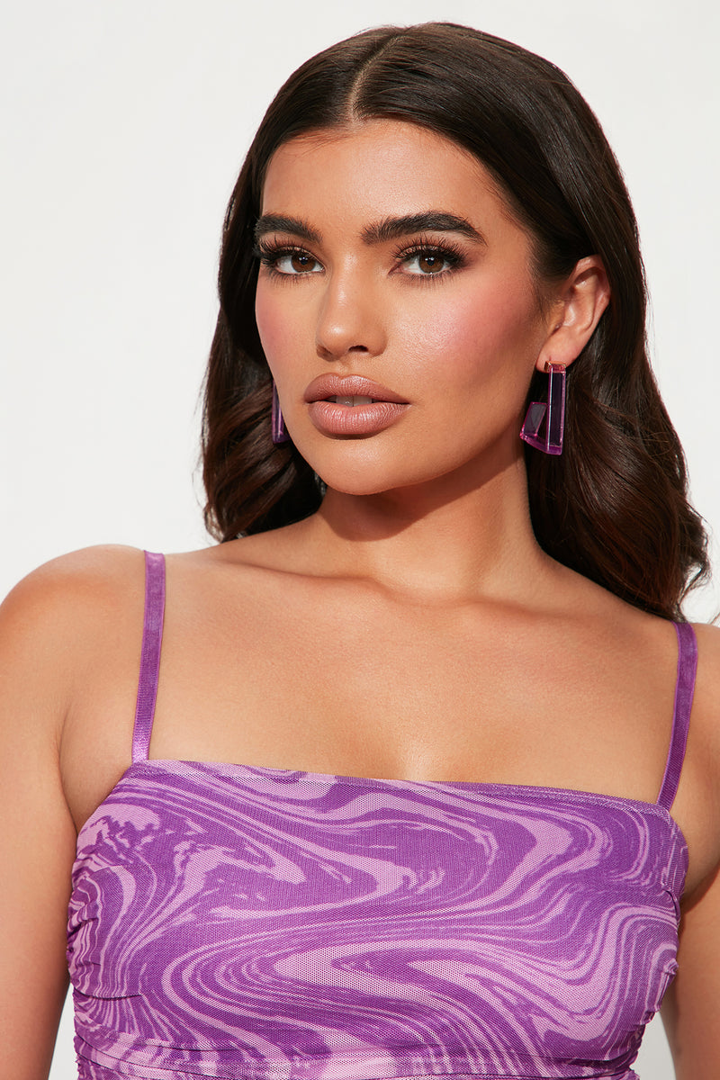 Pursuit To Fortune Hoop Earrings - Purple | Fashion Nova, Jewelry ...