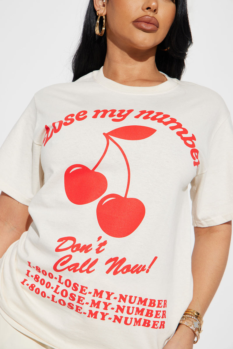 1-800-Lose My Number Tshirt - Sand | Fashion Nova, Screens Tops and ...
