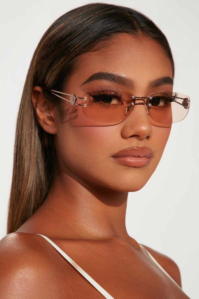 Poolside Cocktails Sunglasses - Tan | Fashion Nova, Sunglasses ...