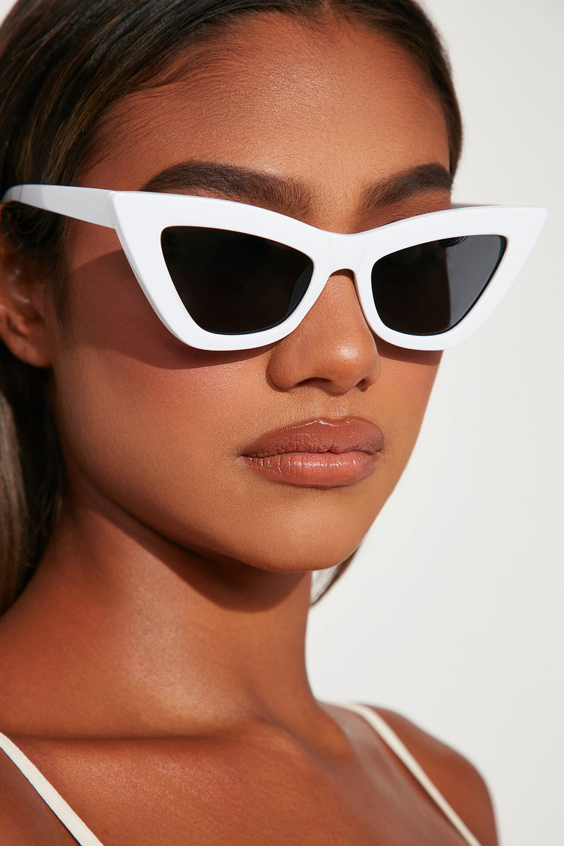 Thin Patience Sunglasses - White | Fashion Nova, Sunglasses | Fashion Nova