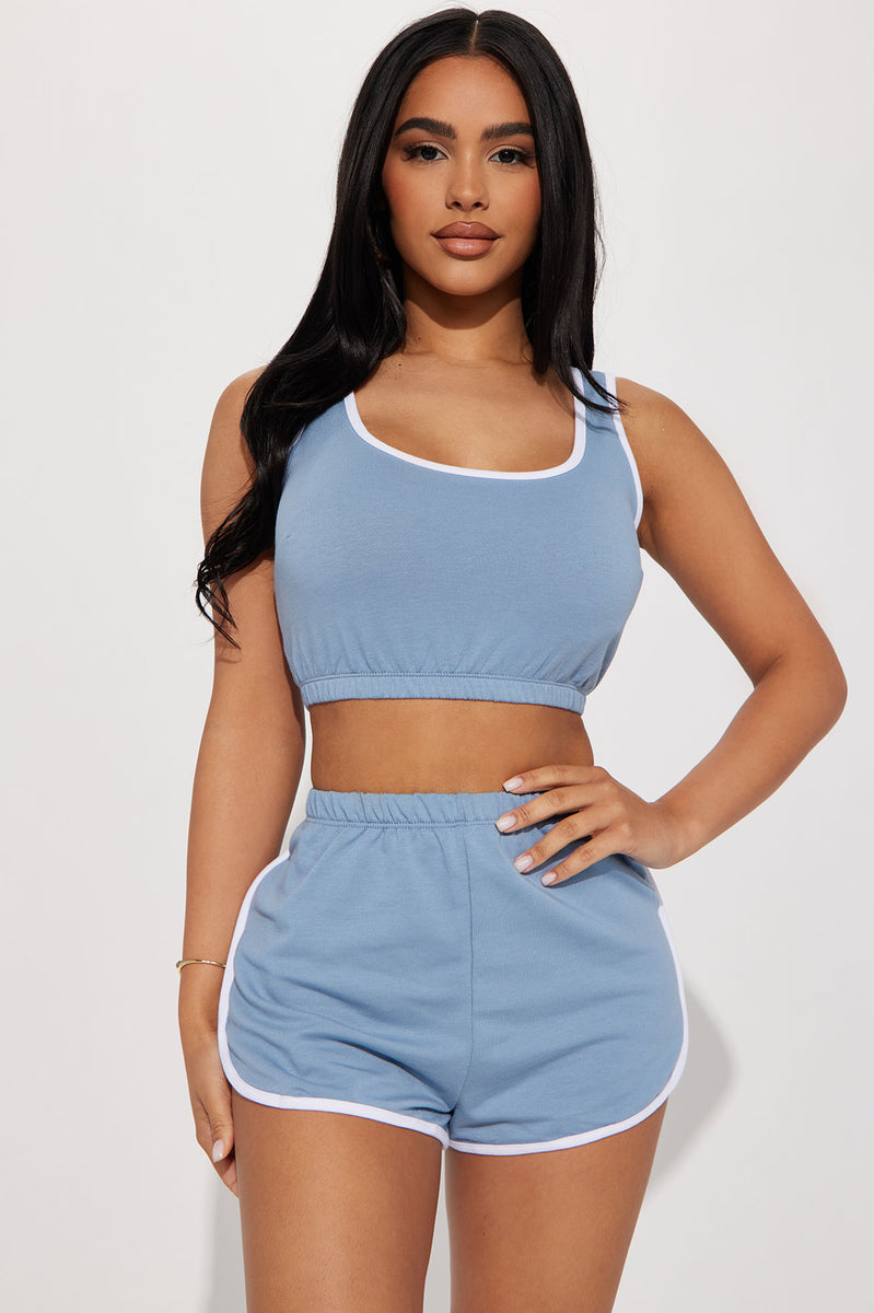 Sending My Location Short Set - Blue | Fashion Nova, Matching Sets ...