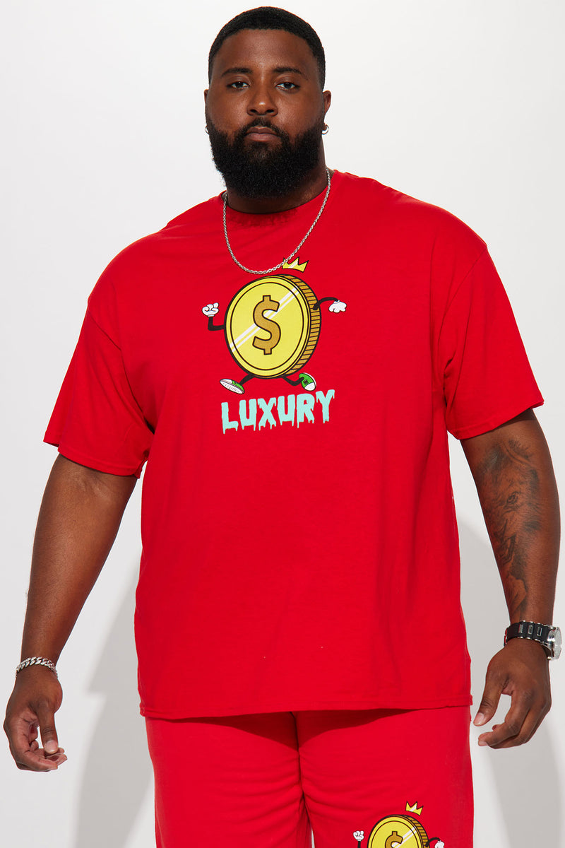 Luxury Coin Short Sleeve Tee - Red | Fashion Nova, Mens Graphic Tees ...
