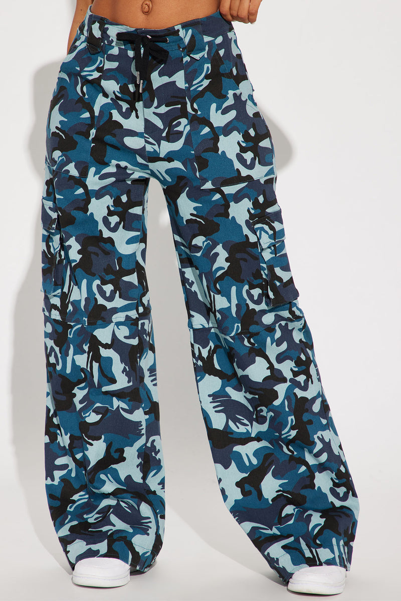 Groundbreaking Camo Cargo Pant - Blue/combo | Fashion Nova, Pants ...