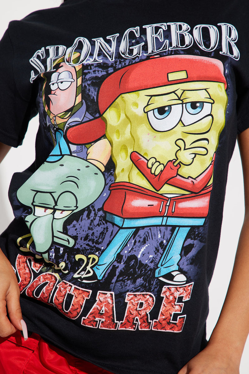 Dare 2B Square Spongebob Graphic T-Shirt - Black | Fashion Nova ...