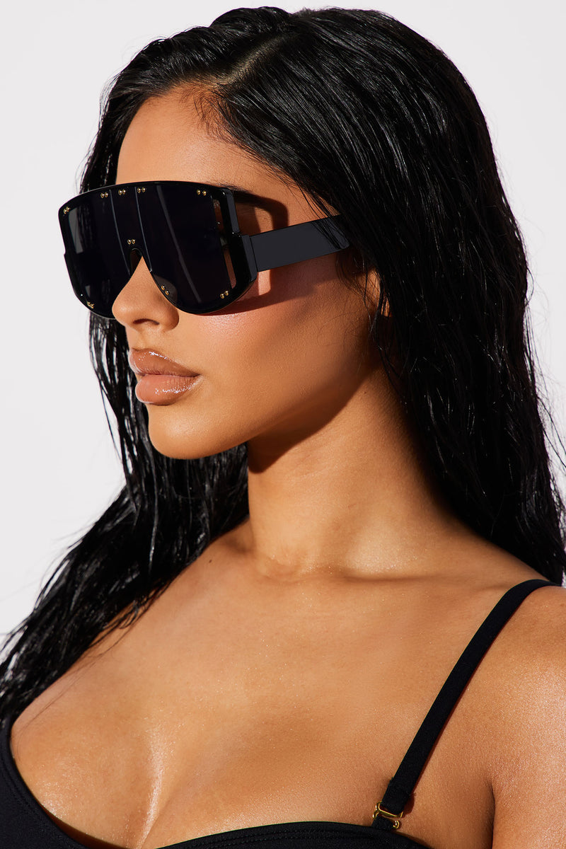 Into The Midnight Sunglasses - Black | Fashion Nova, Sunglasses | Fashion Nova