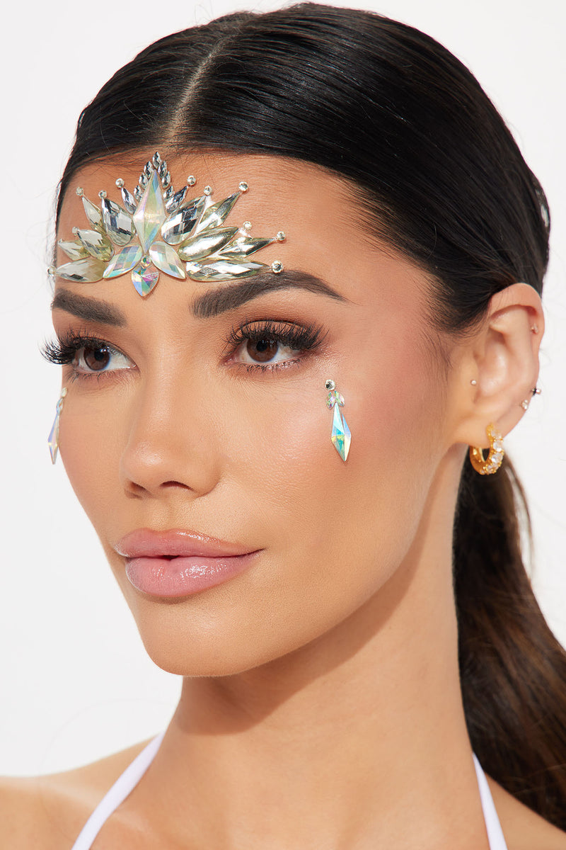 Fortune Queen Face Jewels - Iridescent | Fashion Nova, Festival ...