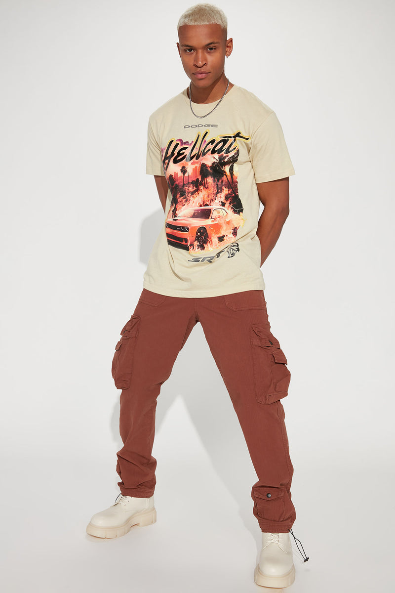 Dodge SRT Hellcat Short Sleeve Tee - Cream | Fashion Nova, Mens Graphic ...