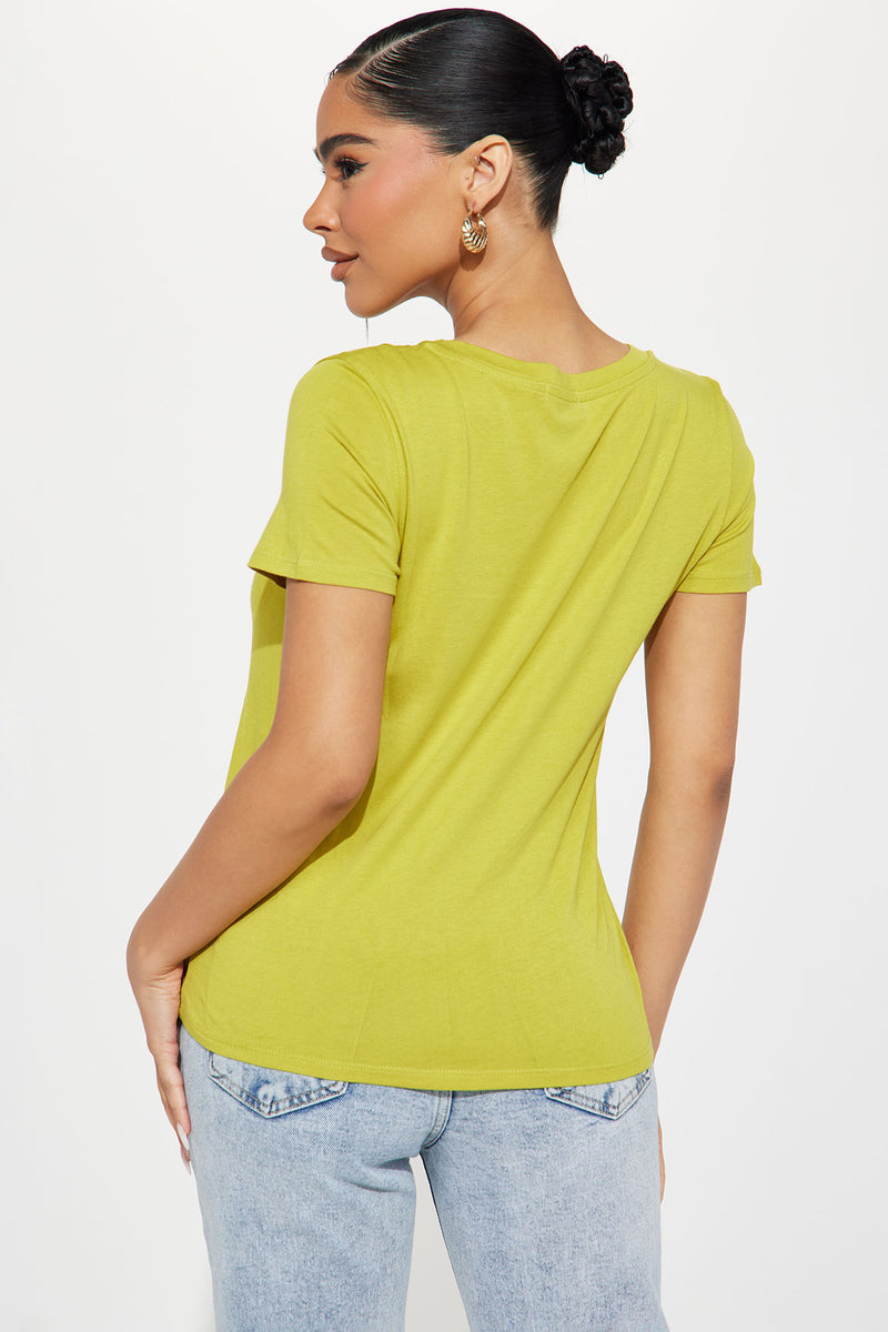 Livin' The Dream Tee - Chartreuse | Fashion Nova, Basic Tops ...