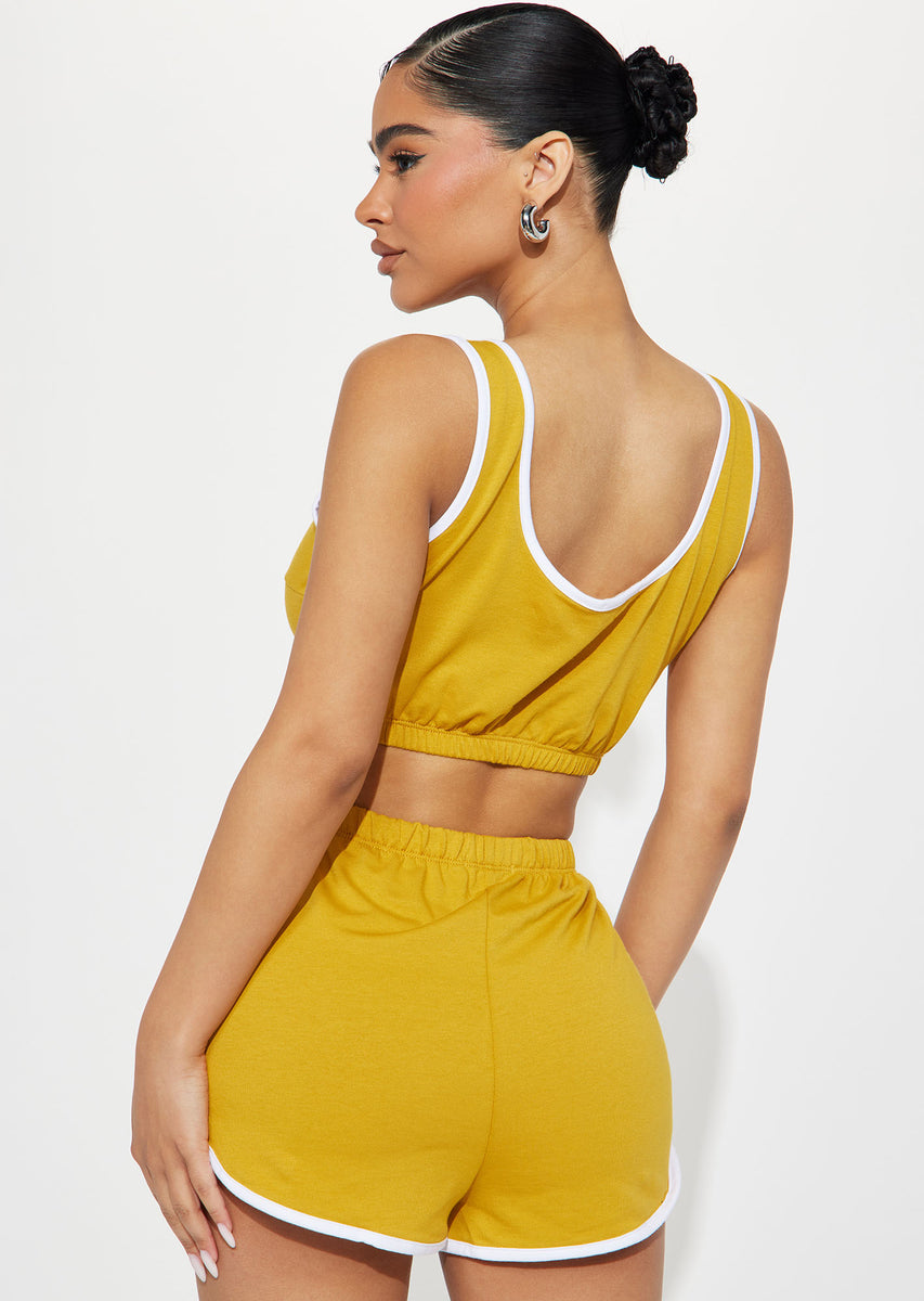 Sending My Location Short Set - Mustard | Fashion Nova, Matching Sets ...