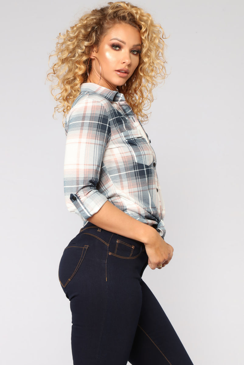 The Perfect Plaid Top - Mauve Combo | Fashion Nova, Knit Tops | Fashion ...
