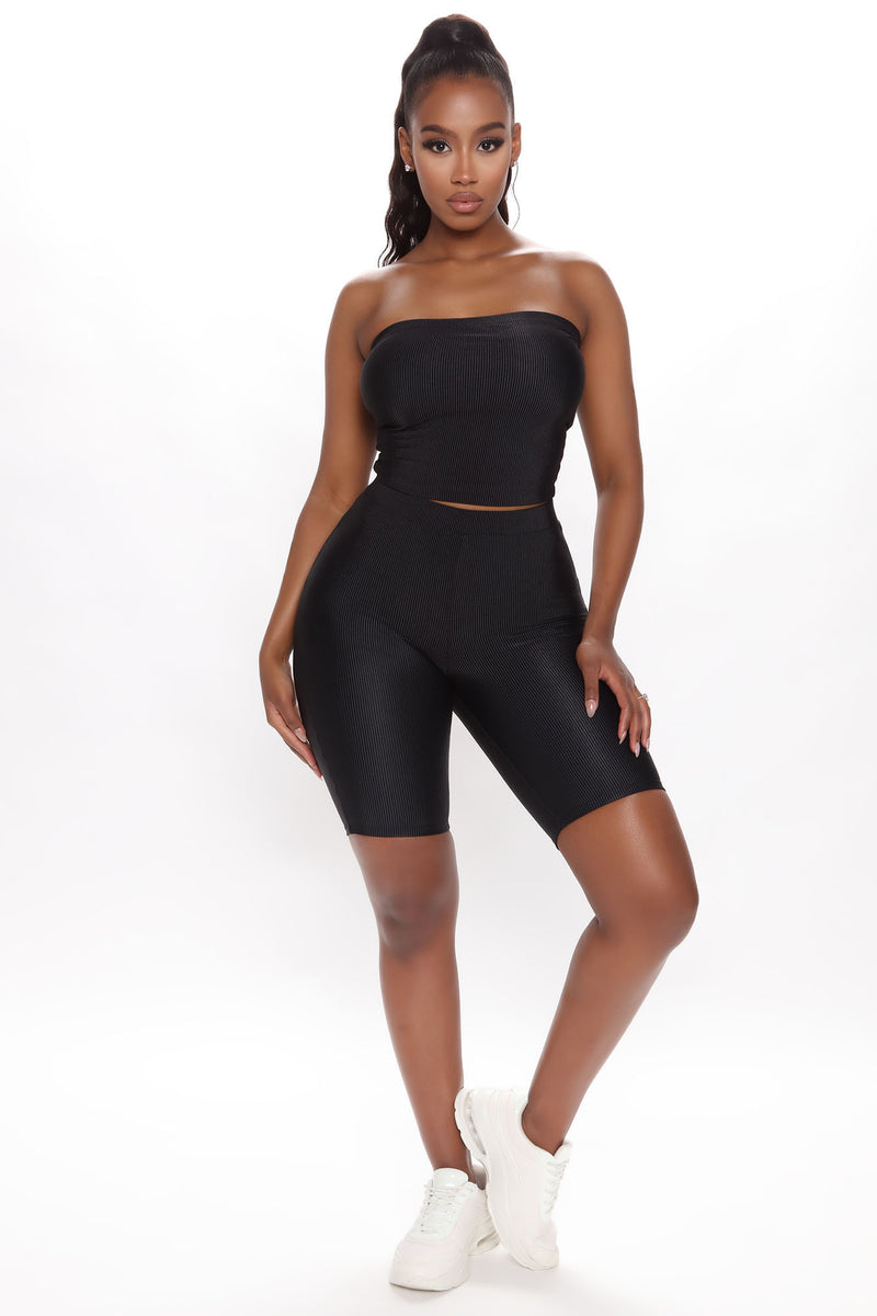California Girl 2 Piece Biker Short Set - Black | Fashion Nova ...