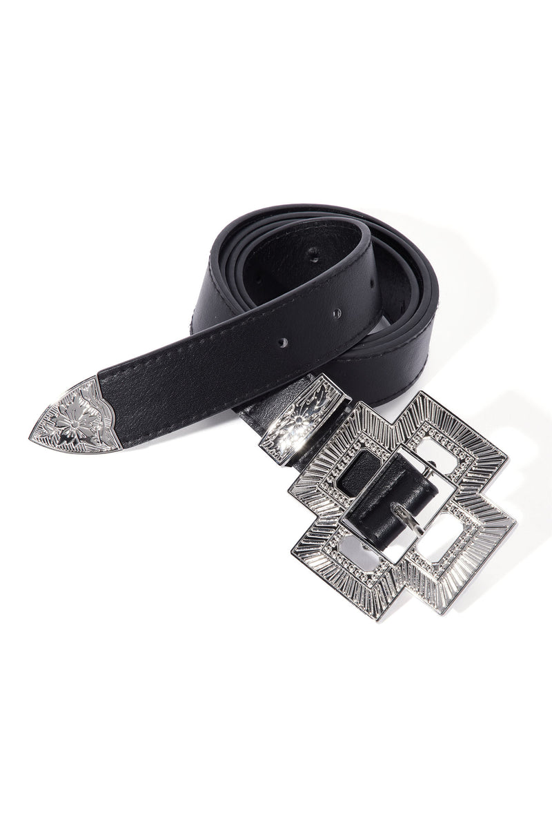 Faith Crossing Belt - Black/Silver | Fashion Nova, Accessories ...