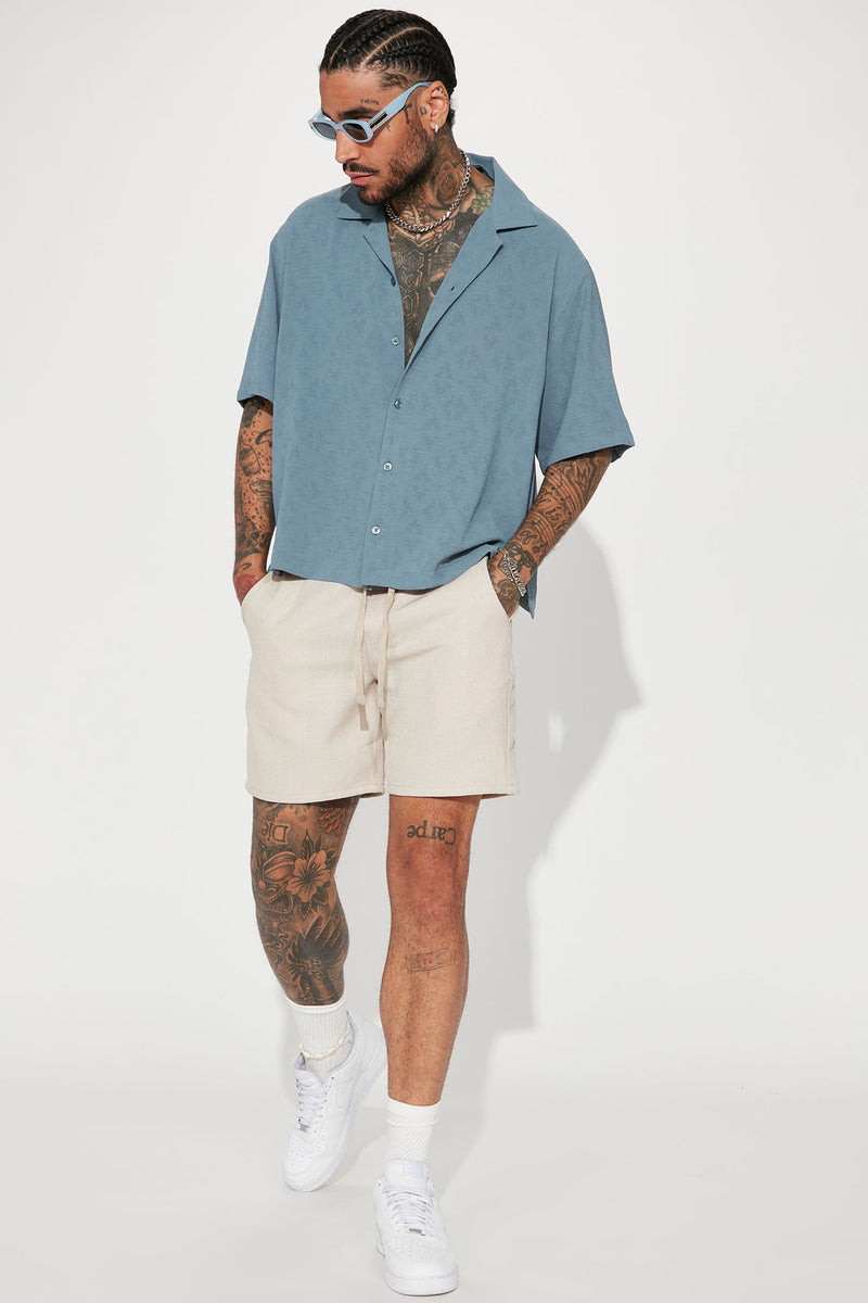 Only Vvs Short Sleeve Button Up - Grey | Fashion Nova, Mens Shirts ...
