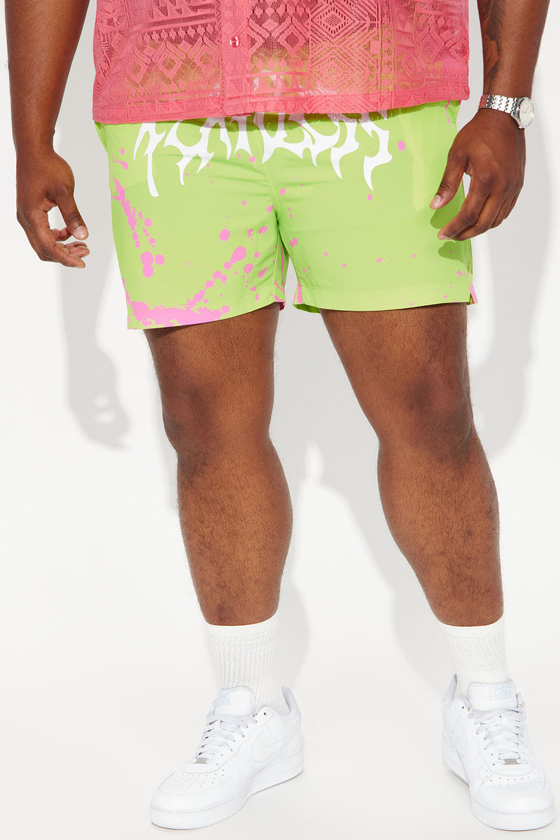 Fearless Swim Trunk - Neon Green | Fashion Nova, Mens Swim | Fashion Nova