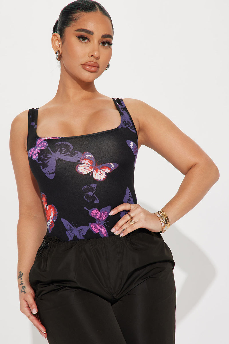 Bre Printed Bodysuit - Black/combo | Fashion Nova, Bodysuits | Fashion Nova
