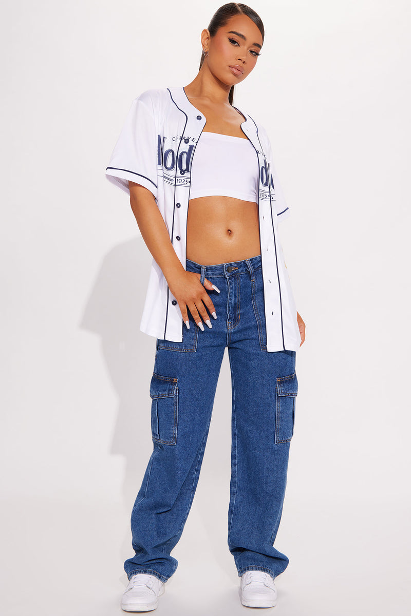 Modelo Jersey Tee - White | Fashion Nova, Screens Tops and Bottoms ...