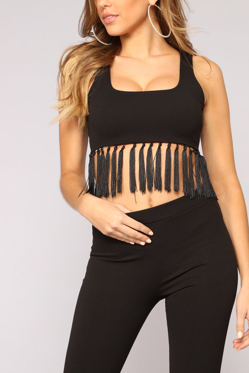 Modern Woman Fringe Set - Black | Fashion Nova, Matching Sets | Fashion ...