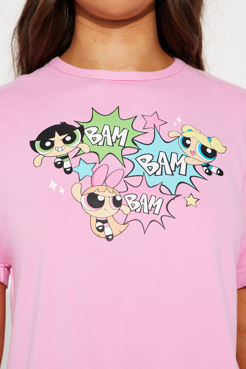 Powerpuff Girls Bam Bam Bam PJ Short Set - Pink/combo | Fashion Nova ...