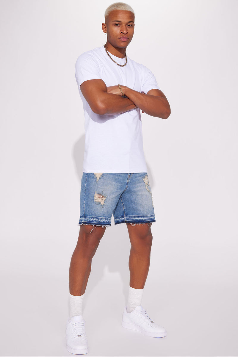 Put Through The Ringer Relaxed Denim Shorts - Medium Wash | Fashion ...