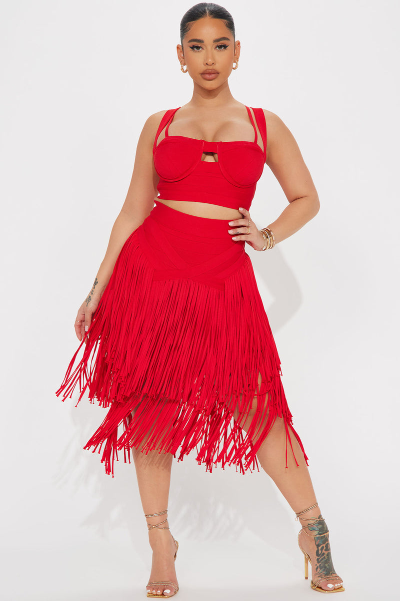 Step Into It Skirt Set - Red | Fashion Nova, Matching Sets | Fashion Nova