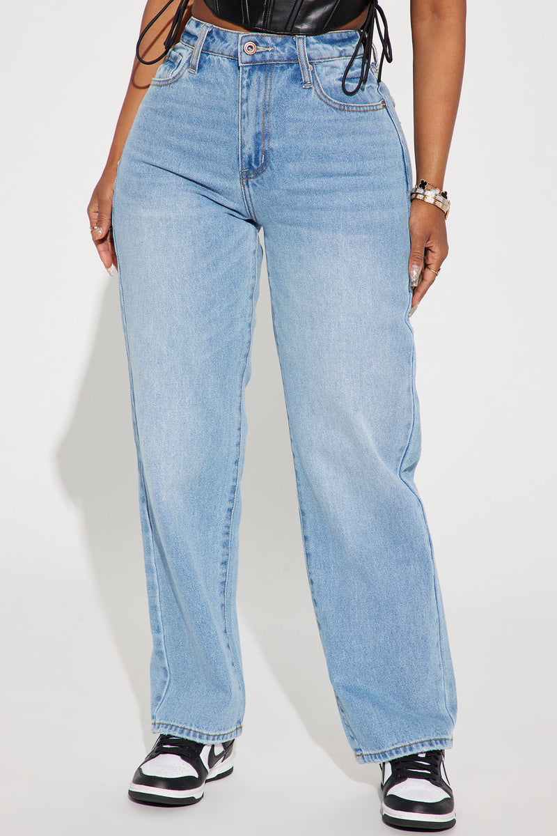 Manhattan Non Stretch Straight Leg Jean - Light Wash | Fashion Nova ...