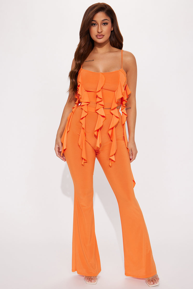 Strings Attached Pant Set - Orange | Fashion Nova, Matching Sets ...