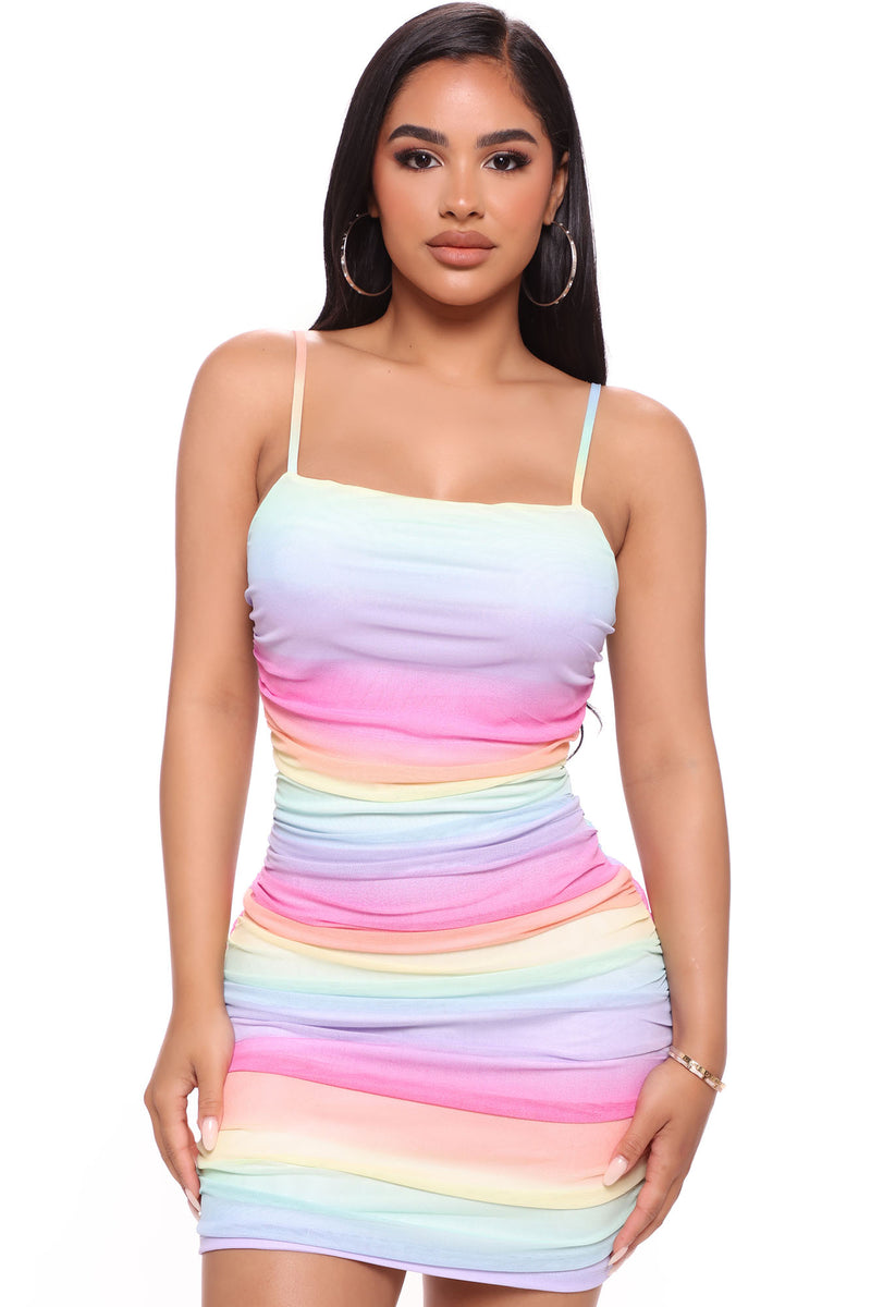 Live In Color Mesh Mini Dress - Multi Color | Fashion Nova, Dresses ...