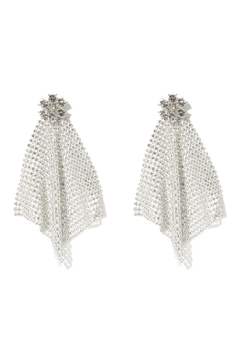 Dust Them Off Rhinestone Earrings - Silver | Fashion Nova, Jewelry ...