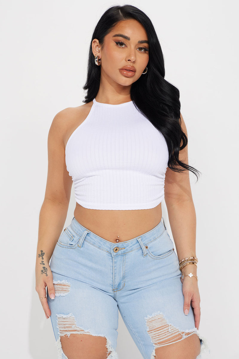 Julie Halter Top - White | Fashion Nova, Knit Tops | Fashion Nova
