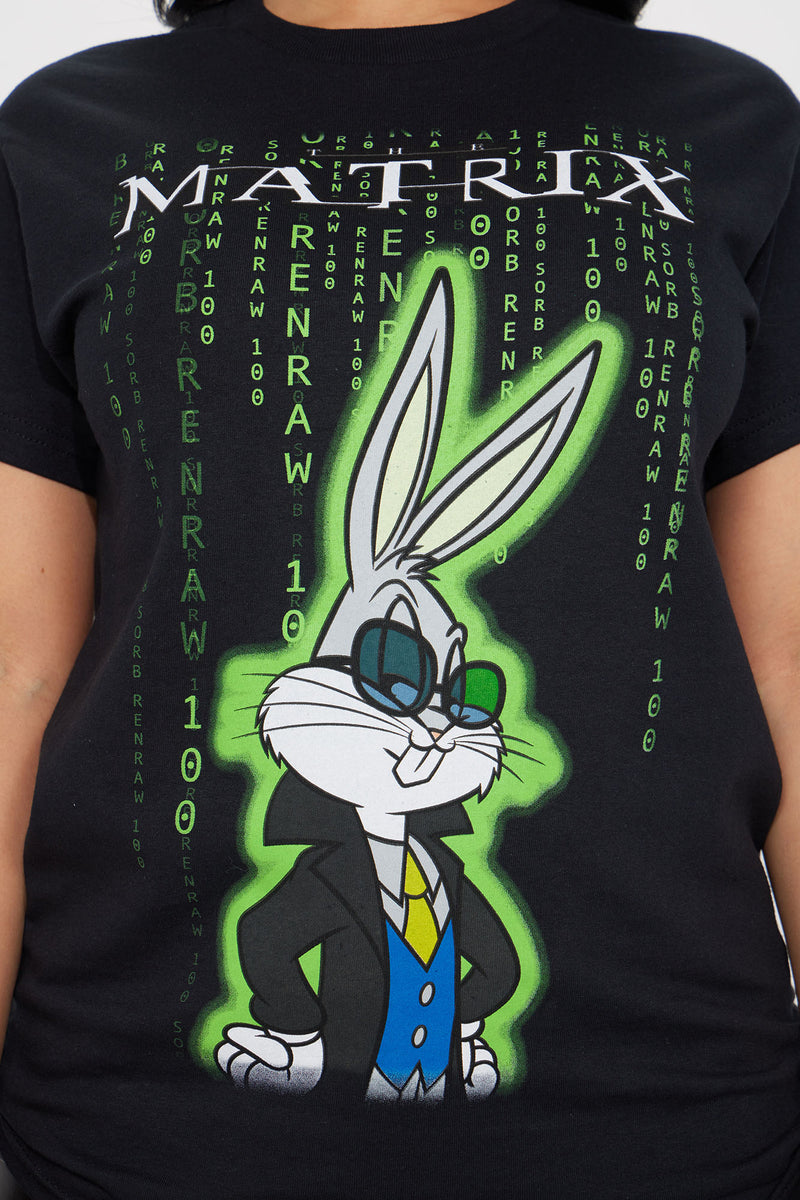Bugs Bunny Matrix Graphic Tee - Black | Fashion Nova, Screens Tops and ...