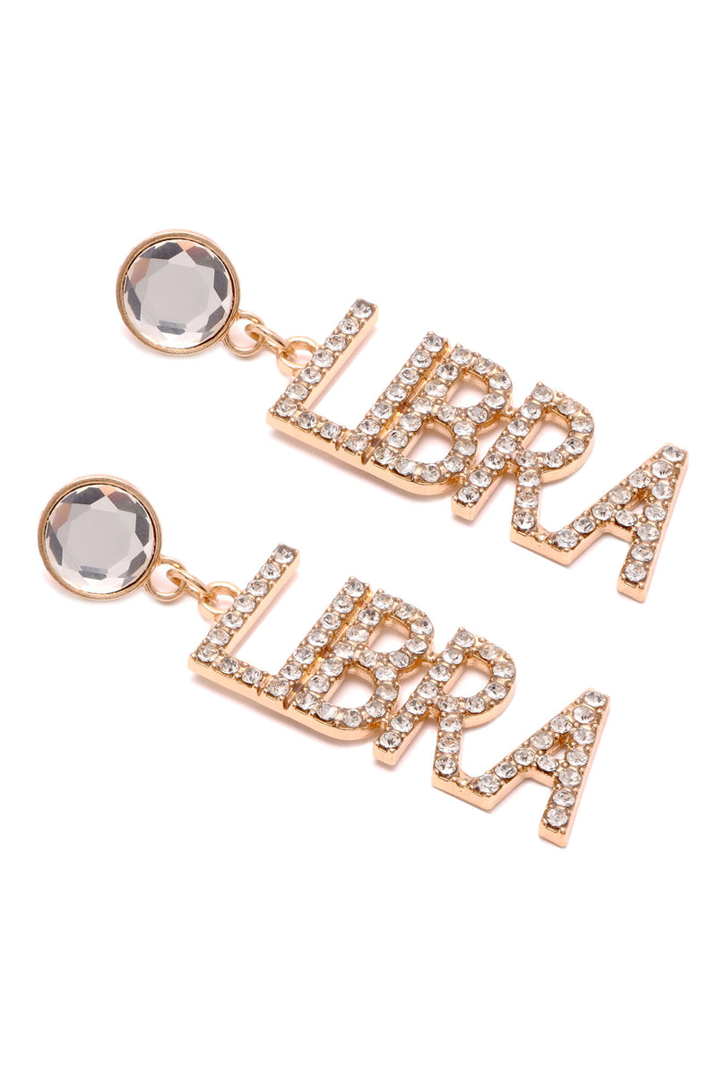 Zodiac Signs 'Libra' Earrings - Gold | Fashion Nova, Jewelry | Fashion Nova