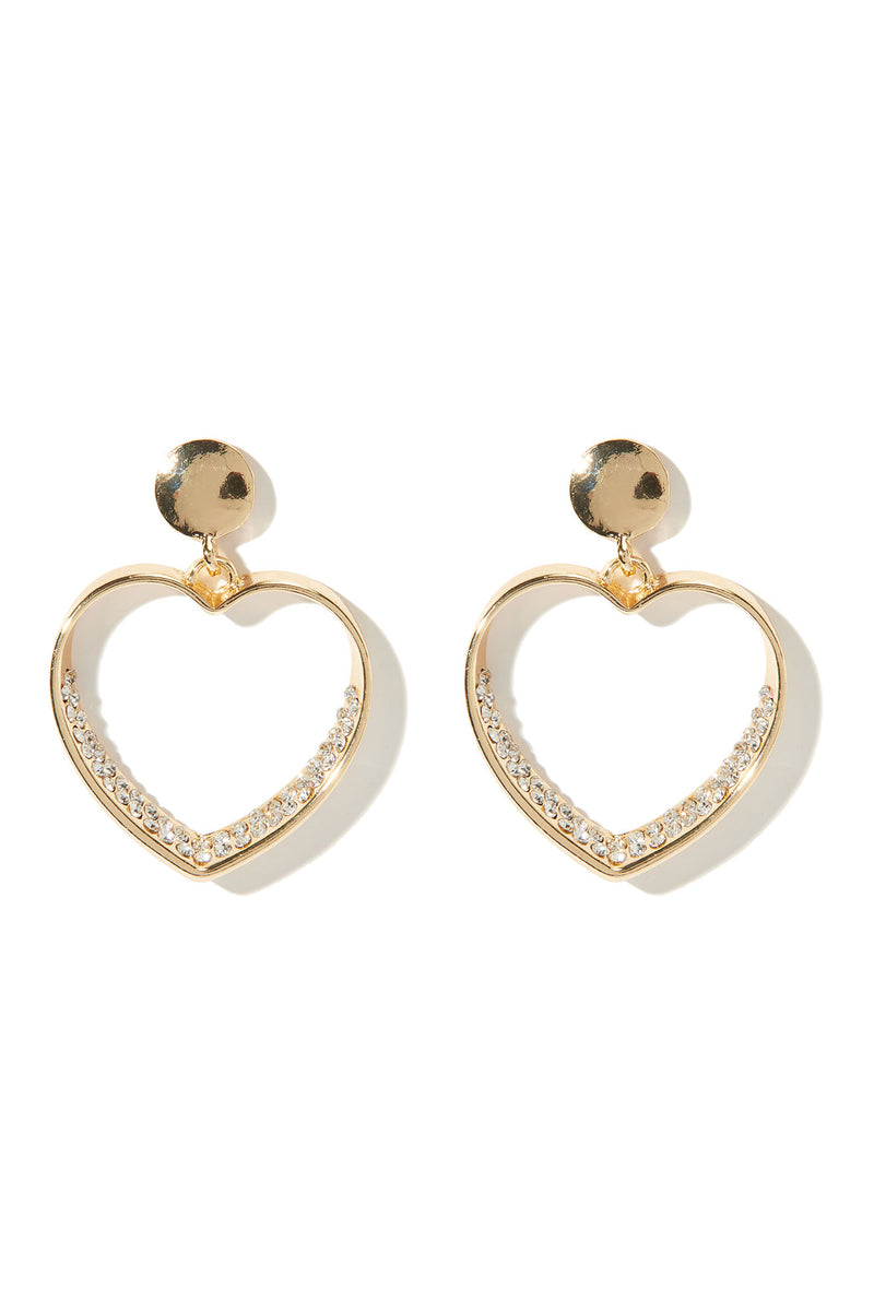 Irreplaceable Heart Earrings - Gold | Fashion Nova, Jewelry | Fashion Nova