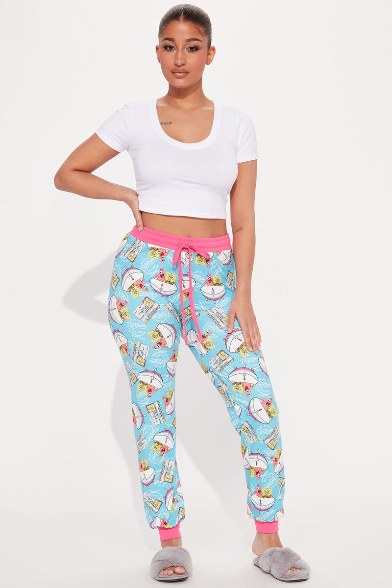Spongebob Squarepants Boating License PJ Joggers - Blue/combo | Fashion ...