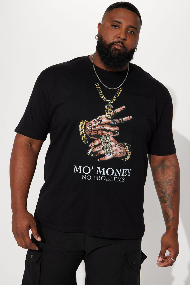 Mo' Money Short Sleeve Tee - Black | Fashion Nova, Mens Graphic Tees ...