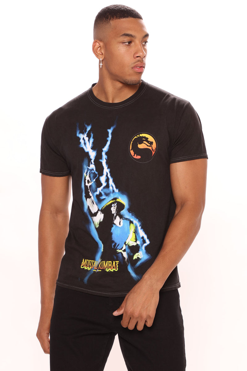 Mortal Kombat Raiden Short Sleeve Tee - Black | Fashion Nova, Mens ...