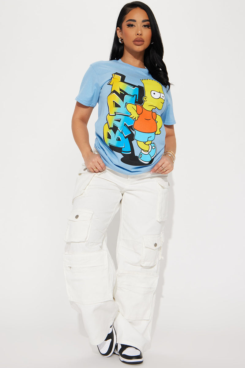 Bart Simpson Graphic T-Shirt - Blue | Fashion Nova, Screens Tops and ...