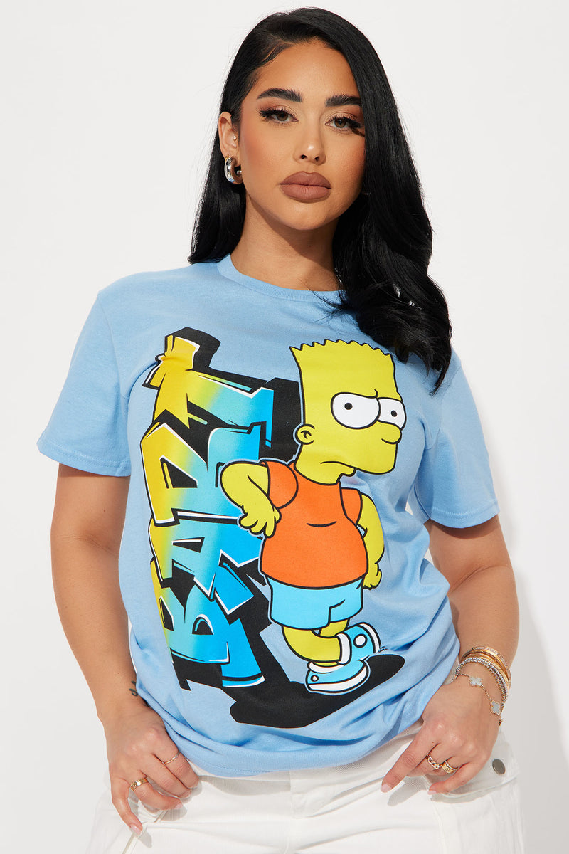 Bart Simpson Graphic T-Shirt - Blue | Fashion Nova, Screens Tops and ...