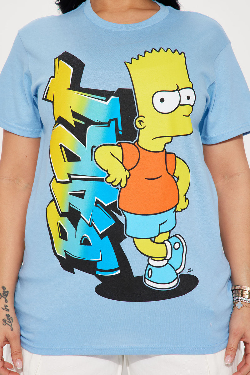 Bart Simpson Graphic T-Shirt - Blue | Fashion Nova, Screens Tops and ...