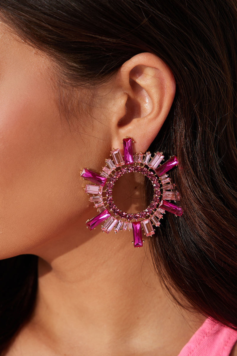 Dazzling Firework Earrings - Fuchsia | Fashion Nova, Jewelry | Fashion Nova