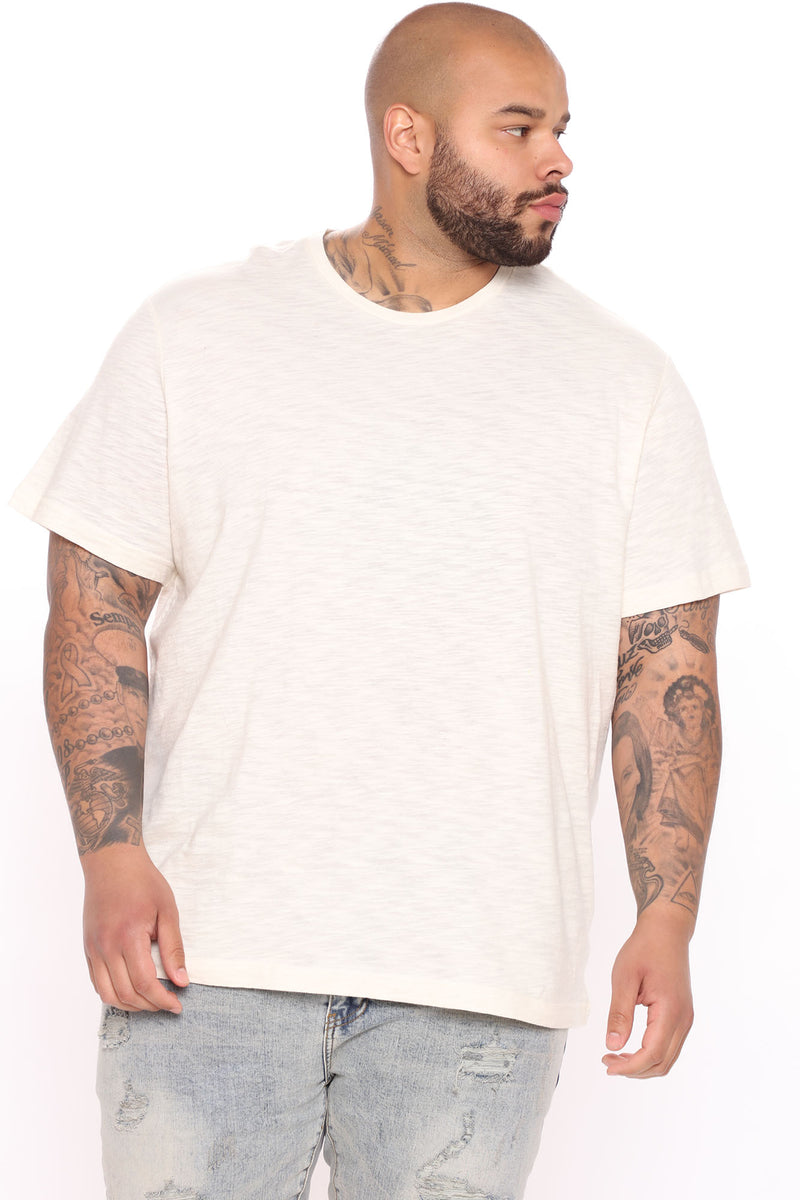Fundamental Oversized Tee - Cream | Fashion Nova, Mens Tees & Tanks ...