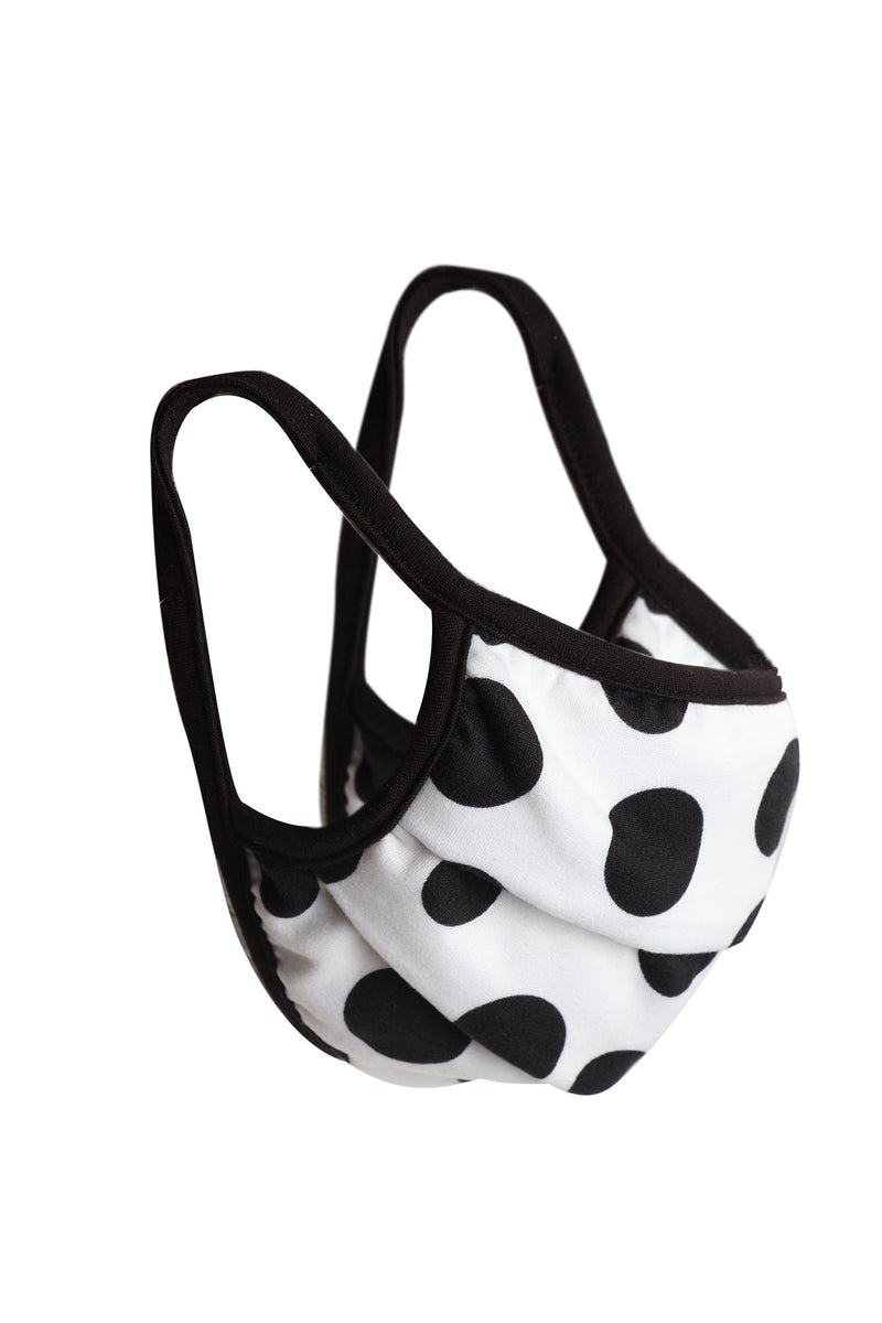 Jumbo Polka Dot Face Mask - White/Black | Fashion Nova, Facemasks ...