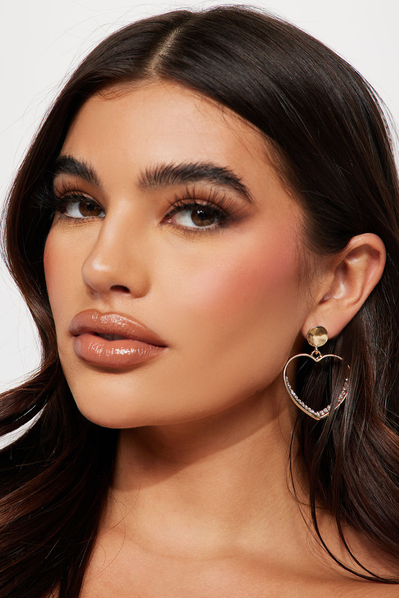 Irreplaceable Heart Earrings - Gold | Fashion Nova, Jewelry | Fashion Nova